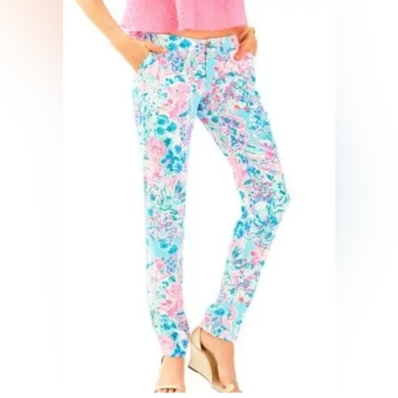 Lilly Pulitzer | Pants & Jumpsuits | Lilly Pulitzer Serene Blue Gypsea ...